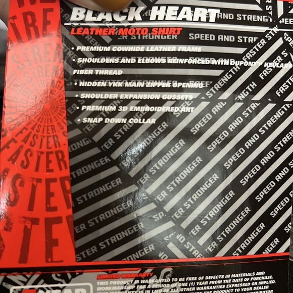 Blackheart | Jackets & Coats | Black Heart Motorcycle Leather Jacket ...